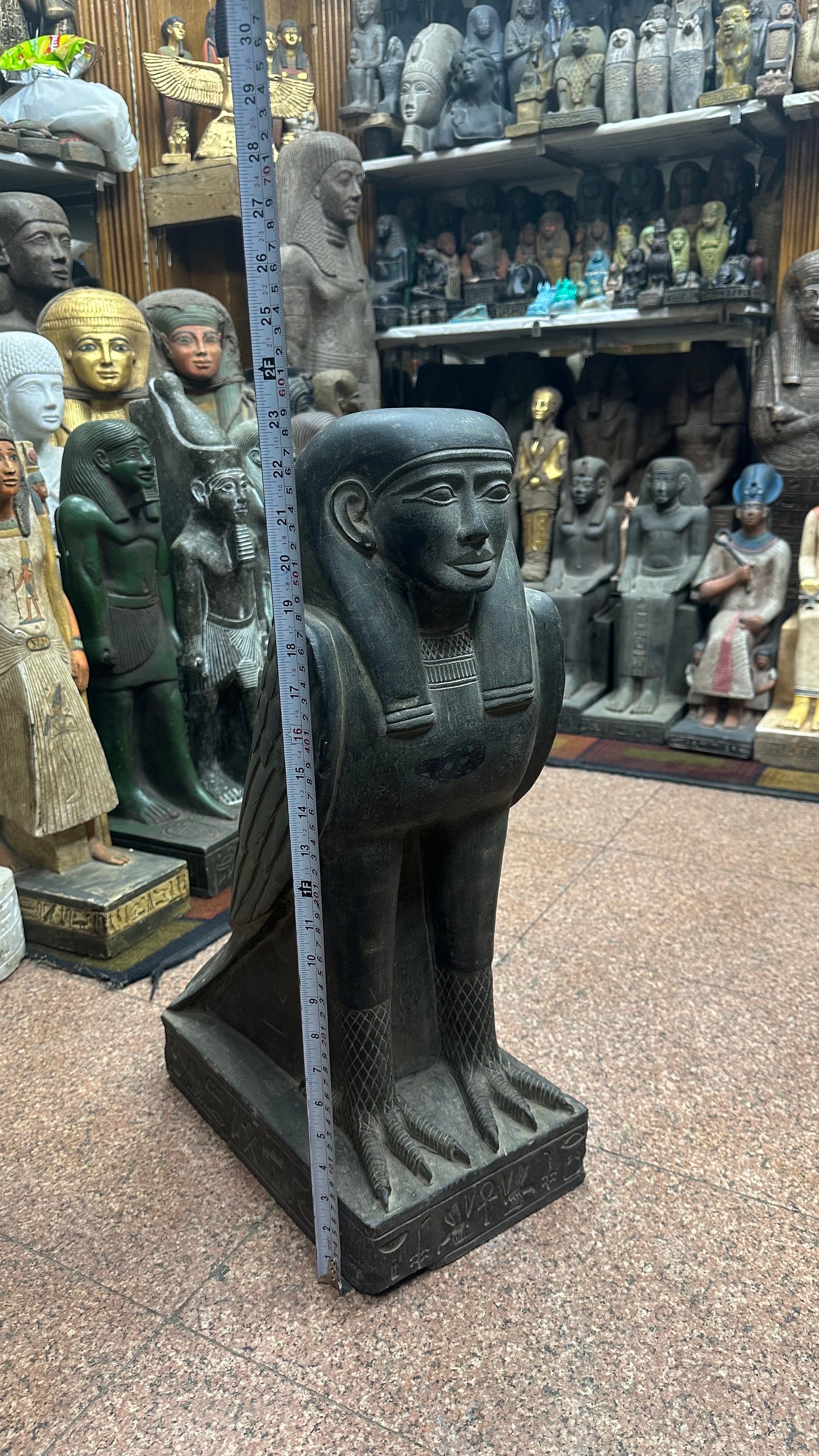 Handcrafted Egyptian Ba Statue, Soul of the Deceased Bird Sculpture - Etsy