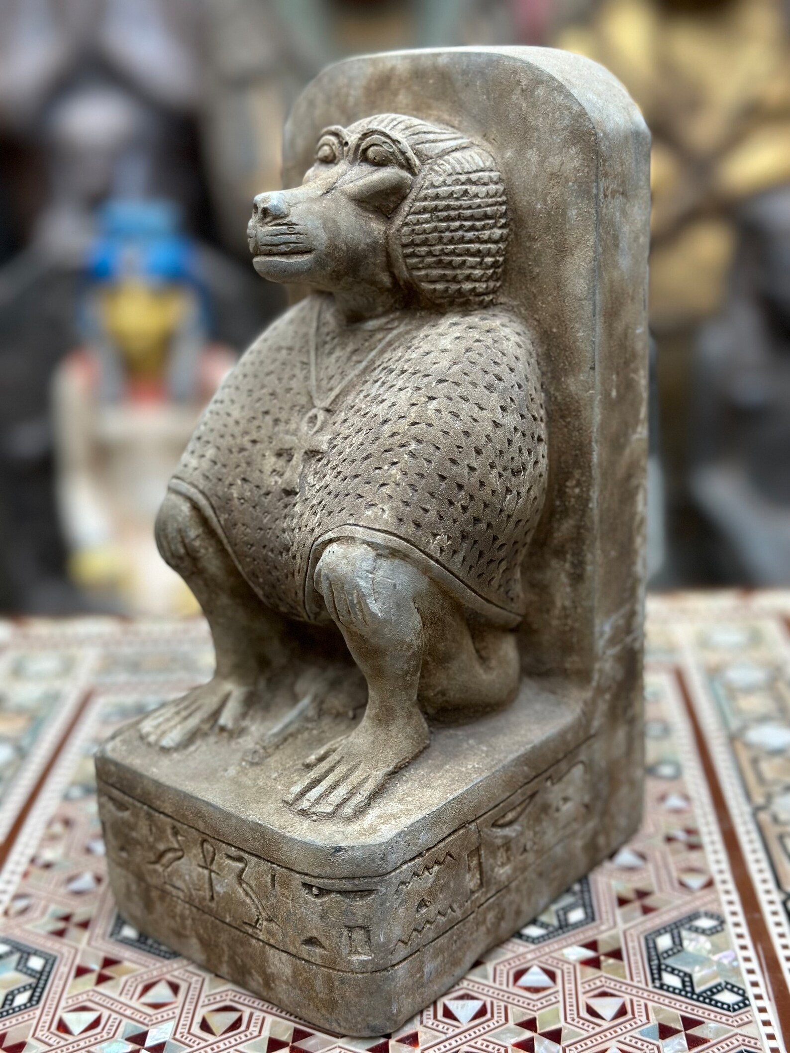 Marvelous Statue of Thoth Sculpture-depicted in Baboon-god of Wisdom ...