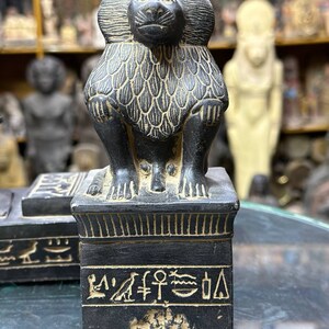 Thoth- God Thoth With Royal Scribe Nemertov -egyptian Handmade-antique ...