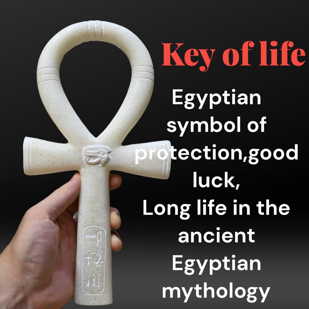 Marvelous White Egyptian Key of Life-hand Made Unique Simple of Long ...