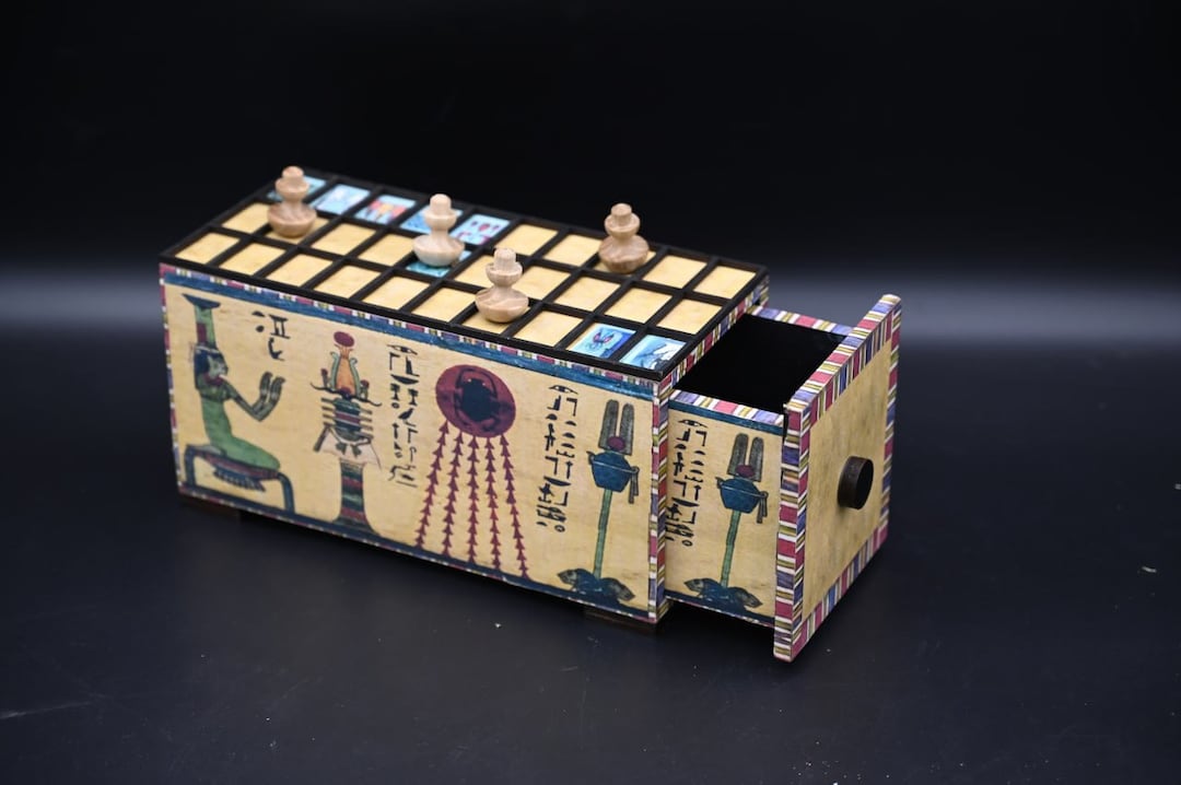 Senet Game-ancient Egyptian Games-egyptian Senet Game Board -king ...