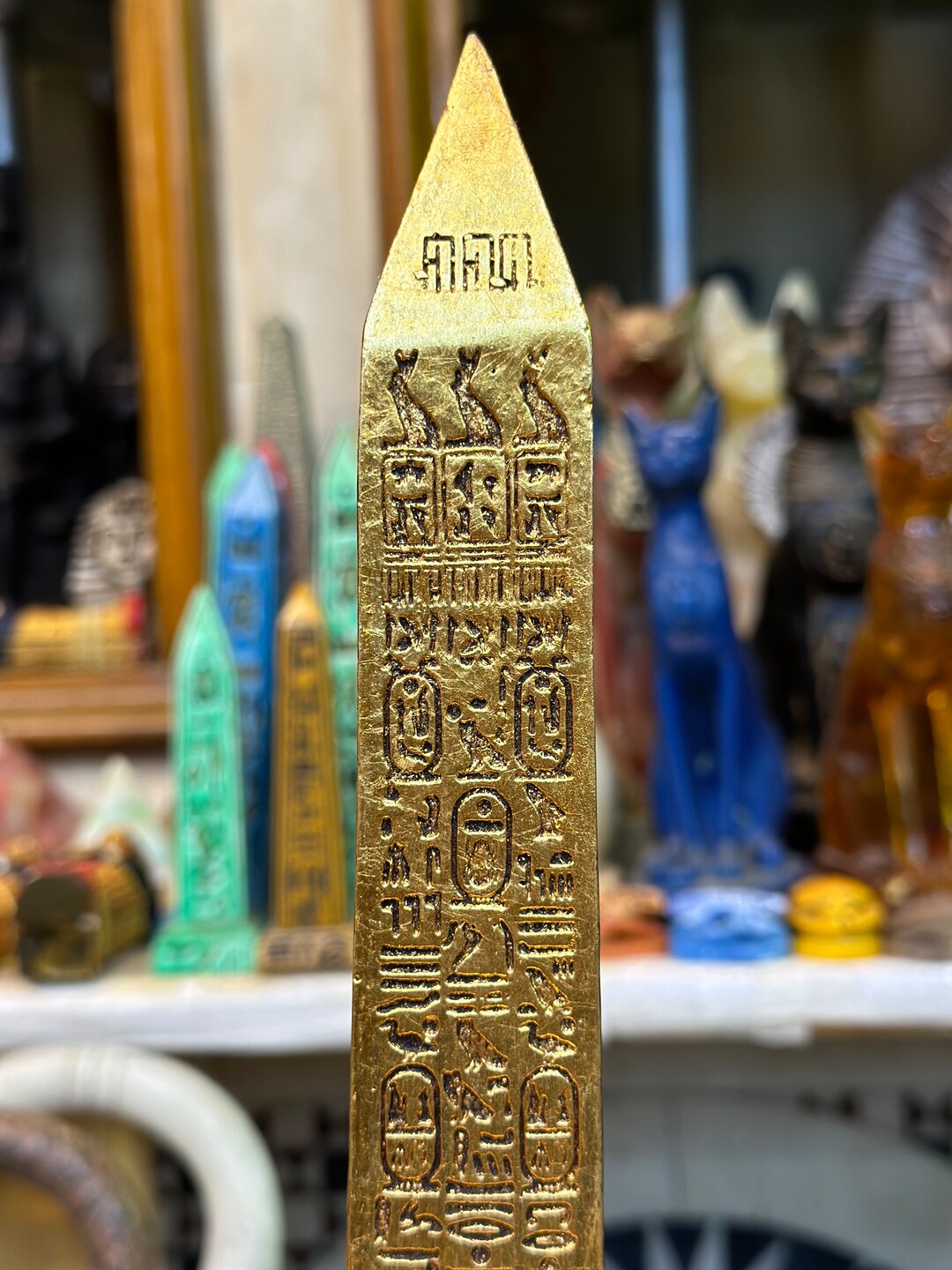 Obelisk_amazing Golden Obelisk of the Egyptian Ramses - Etsy