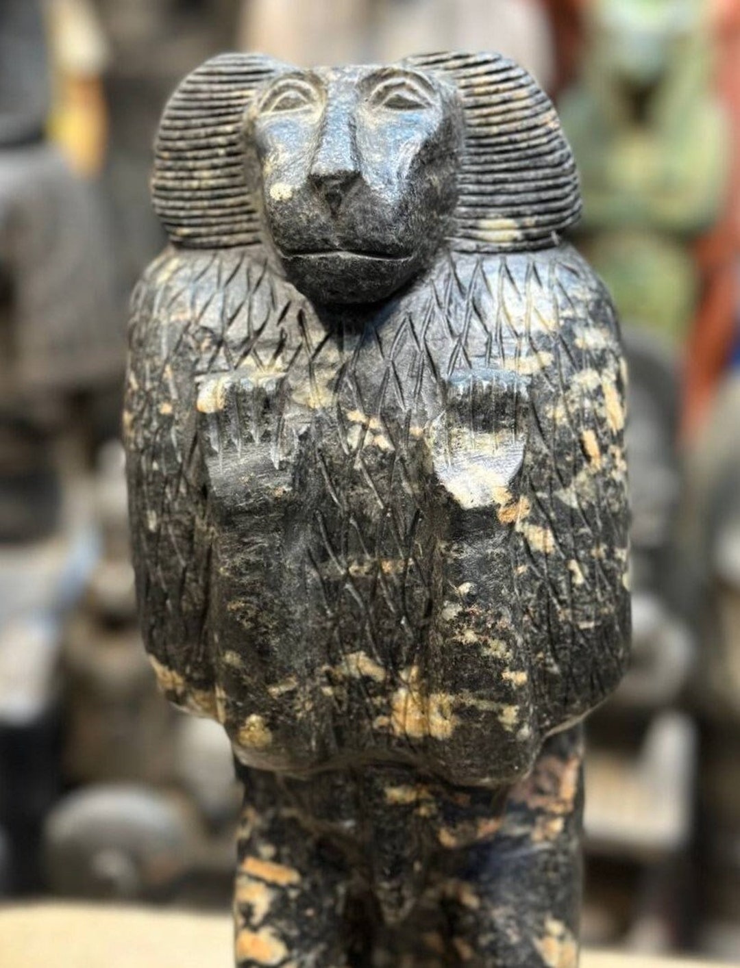 Sculpture Thoth Statue _baboon -god of Wisdom Writing-moon-replica ...