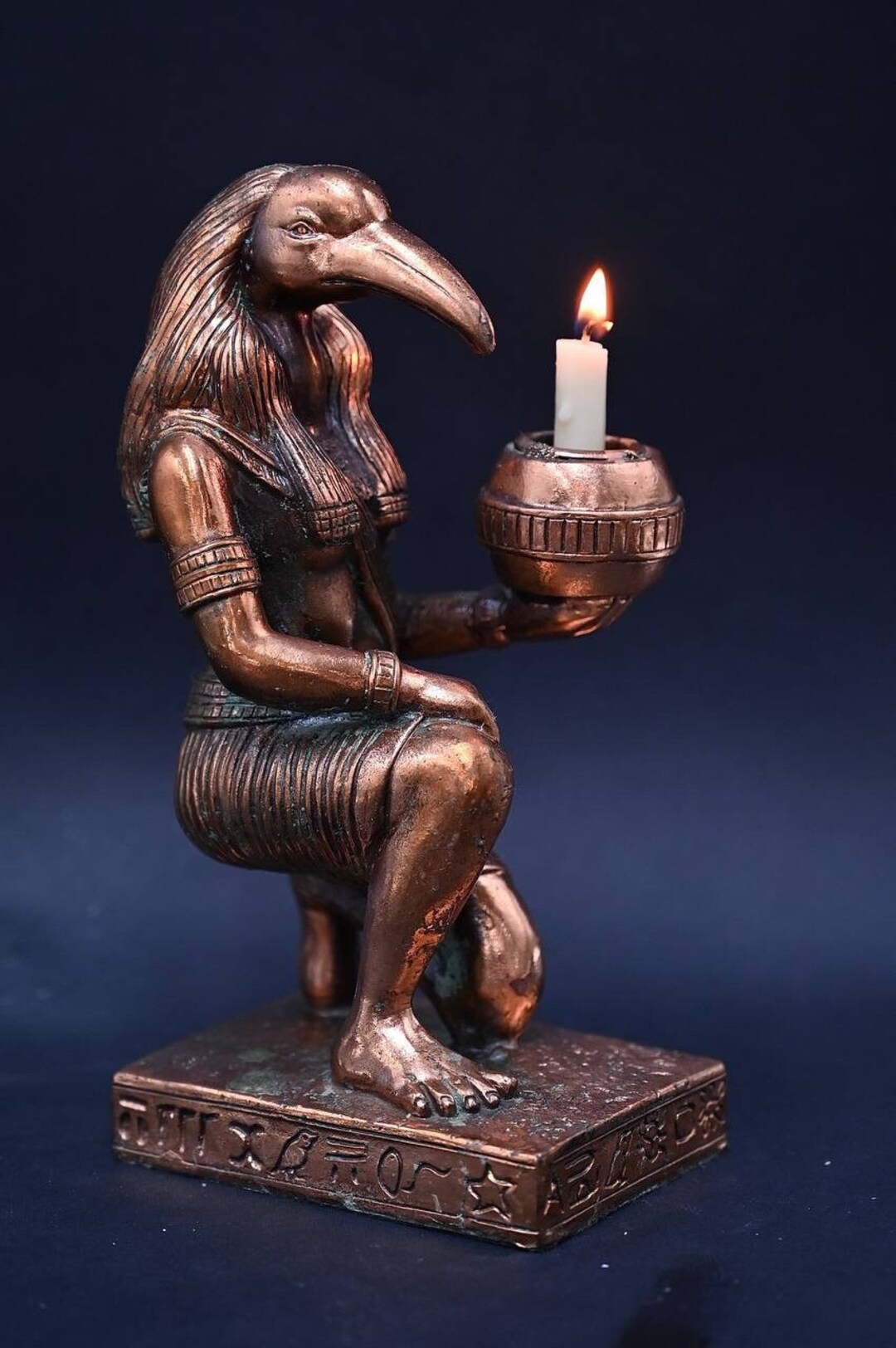 Ancient Egyptian Ibis God of Wisdom Thoth, God Thoth Candle Holder Statue. - Etsy