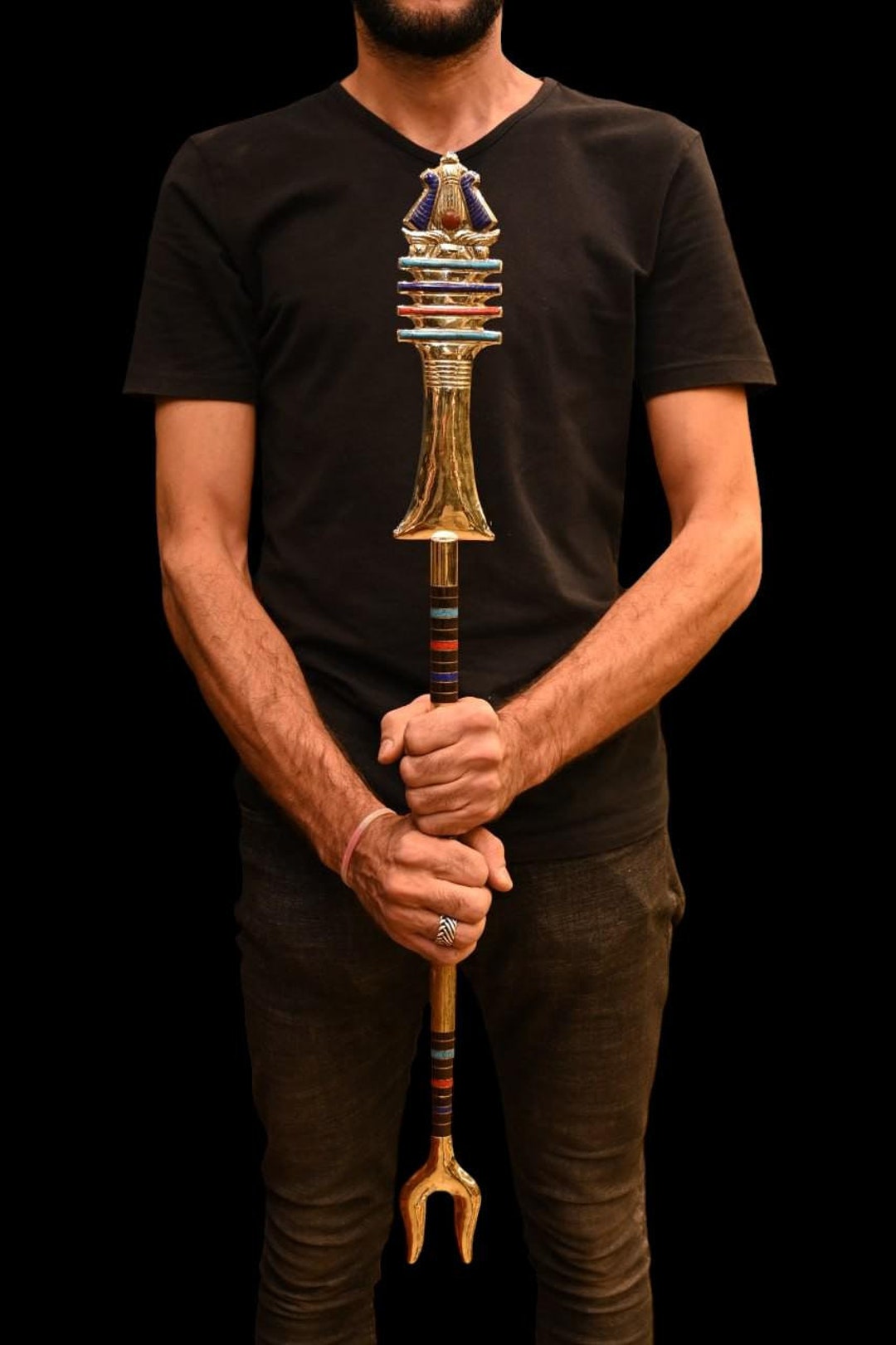 Egyptian Djed Scepter: Symbol of Power and Stability - Etsy