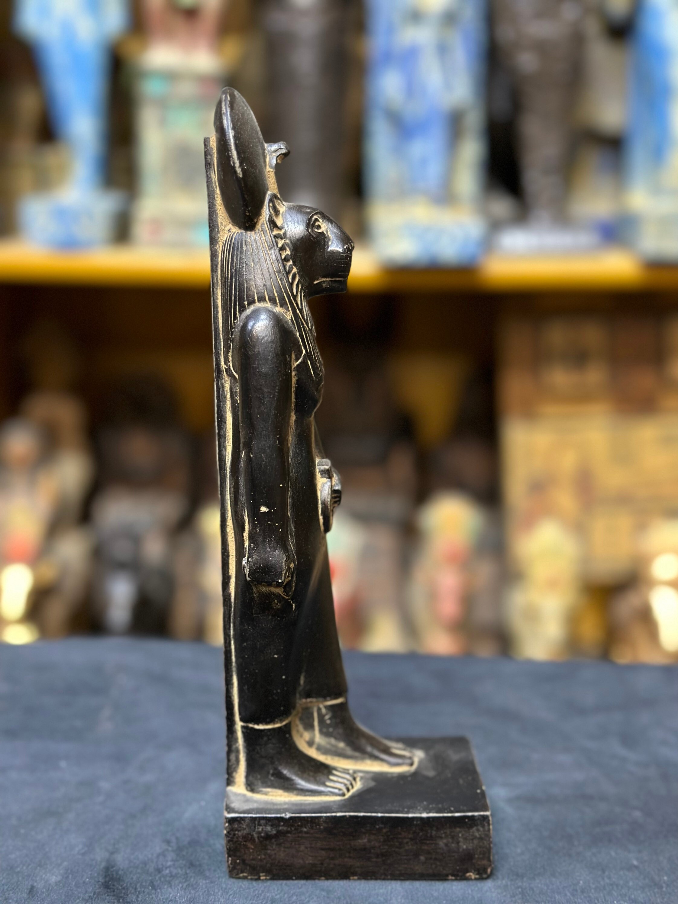 Handmade Stone Sekhmet Statue – Egyptian Goddess of War, Power - Etsy