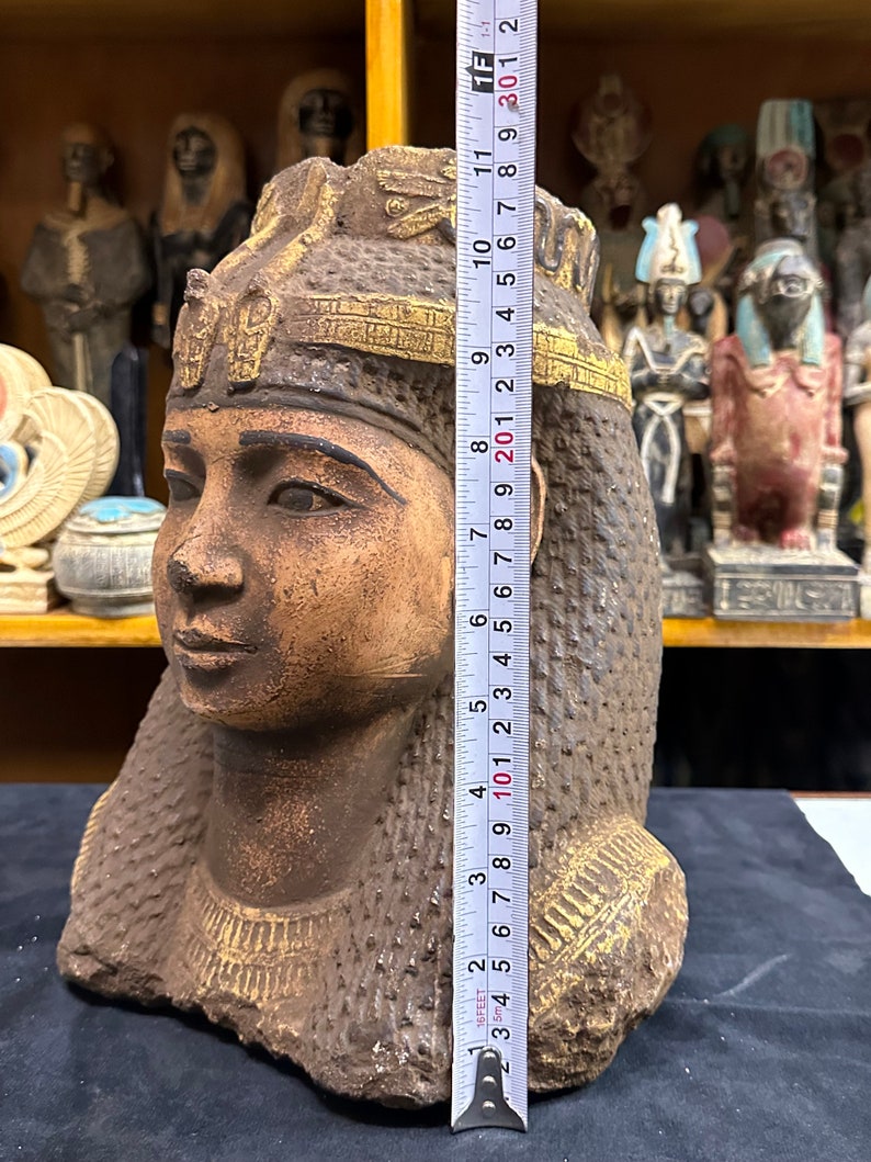 Great Head of Queen Ti-egyptian Sculptures of Colored - Etsy