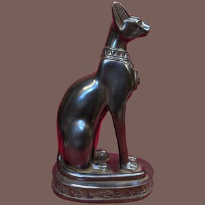 Pretty Statue of Bastet Egyptian Goddess of Protection Home Handcraft ...