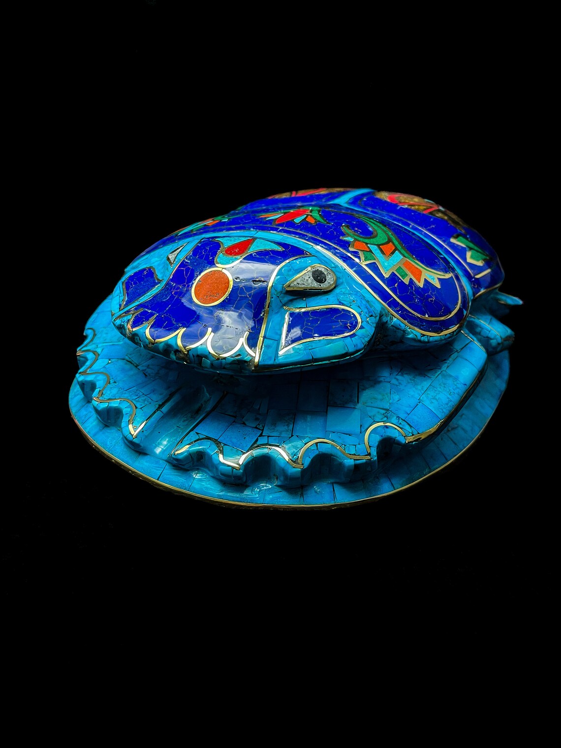 Egyptian Scarab Beetle Amulet, Stone and Gemstone, Good Luck Symbol - Etsy