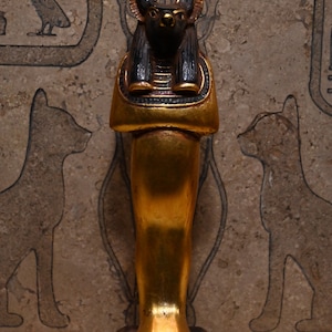 Golden Anubis Statue-handicraft/egyptian Pharaonic Statues/sculptures ...