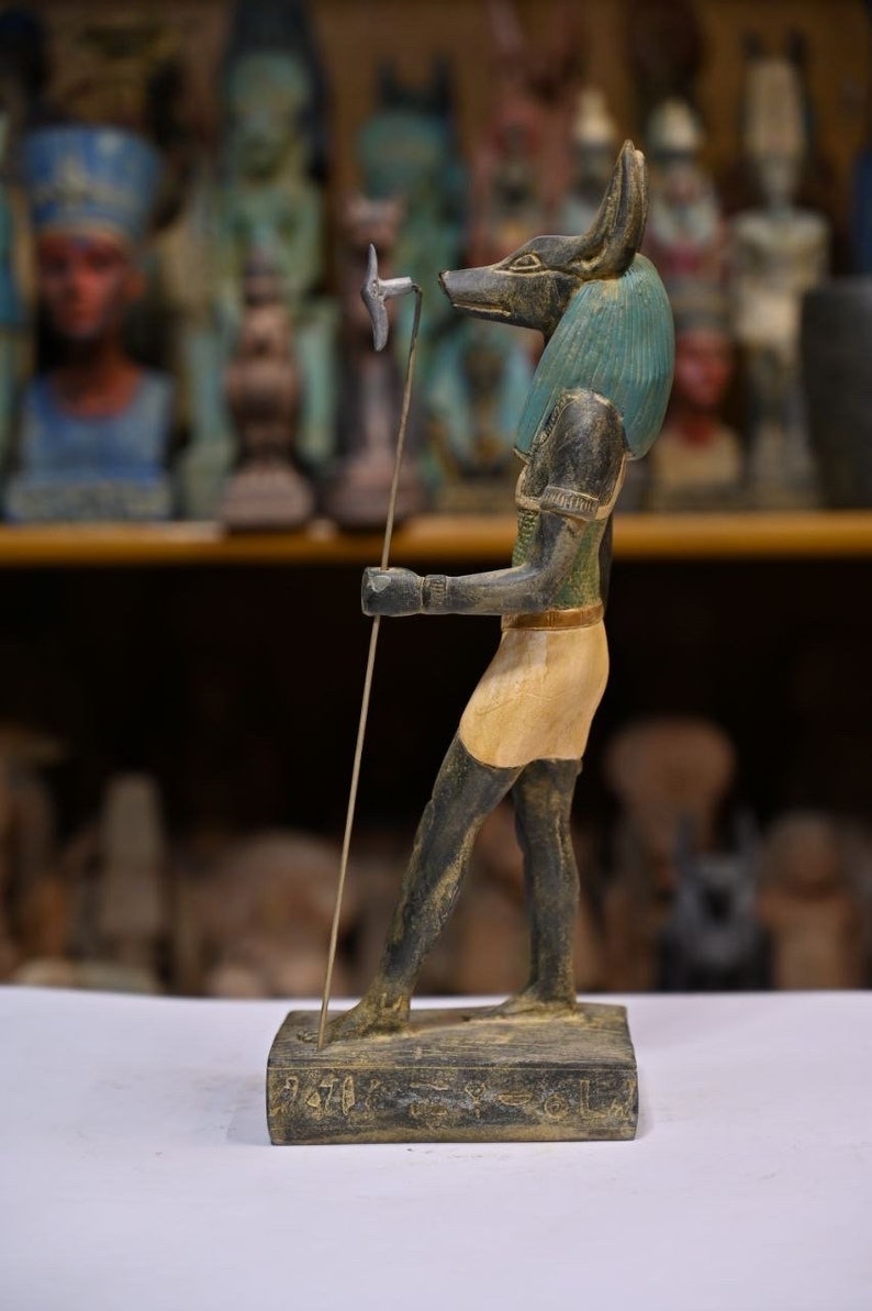 Unique Anubis Statue God of Death Egyptian - Etsy