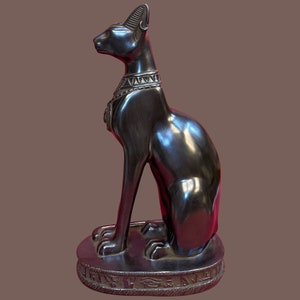 Pretty Statue of Bastet Egyptian Goddess of Protection Home Handcraft ...