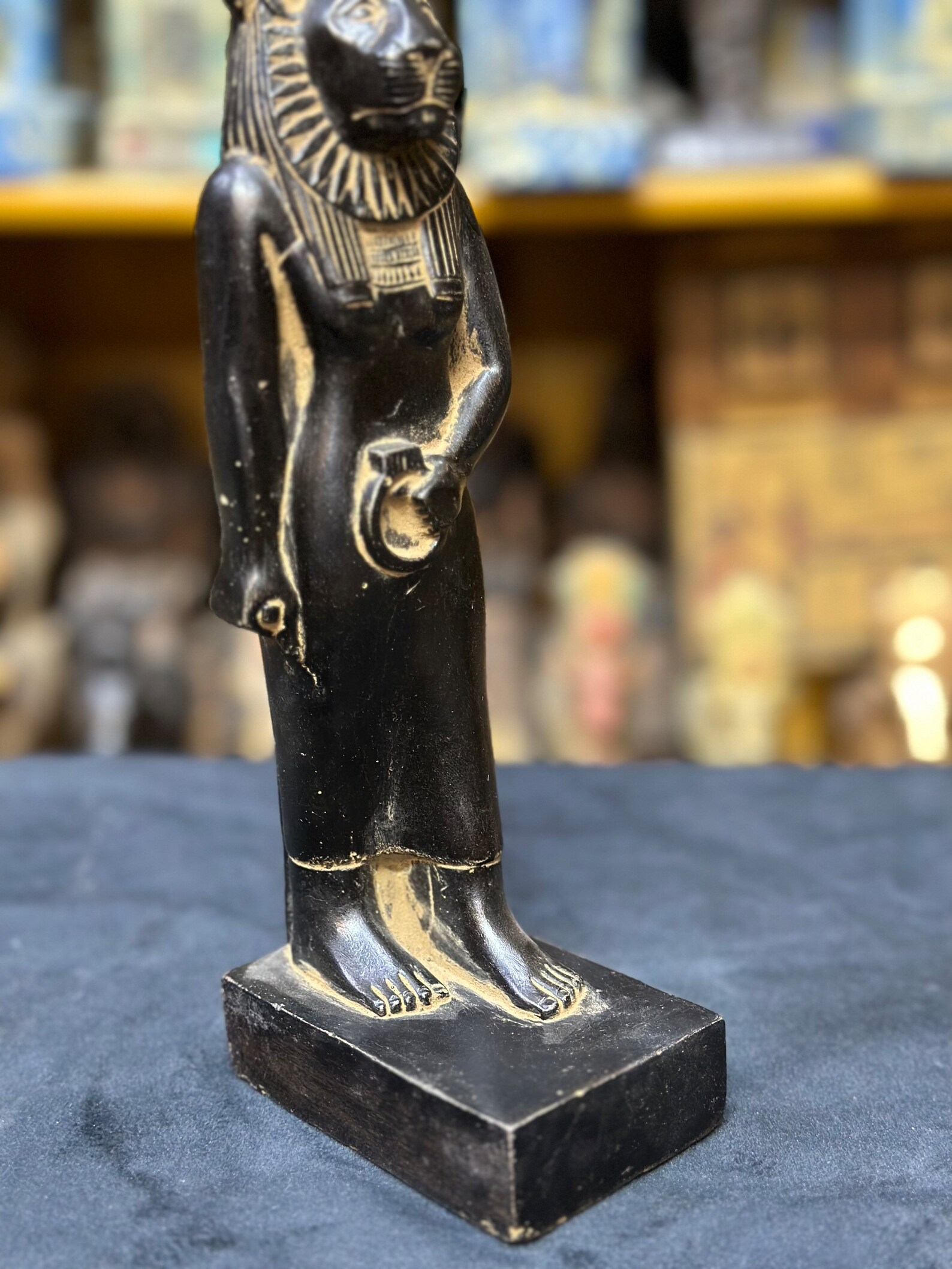 Handmade Stone Sekhmet Statue – Egyptian Goddess of War, Power - Etsy
