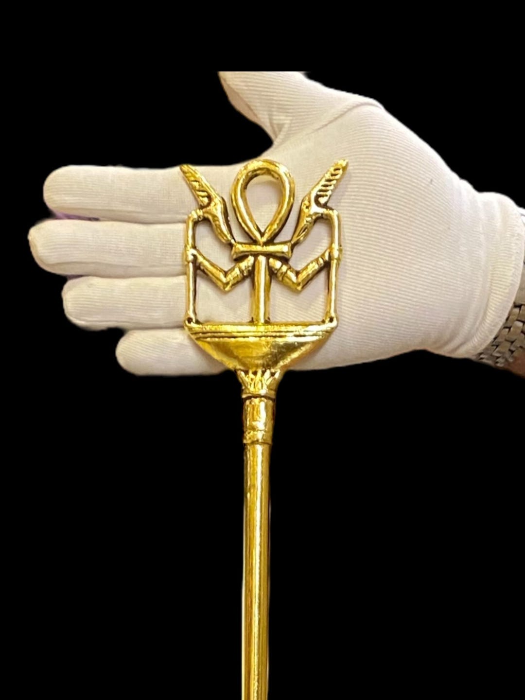 Egyptian Scepter Royal Was Scepter Double Wase Scepters With Ankh ...