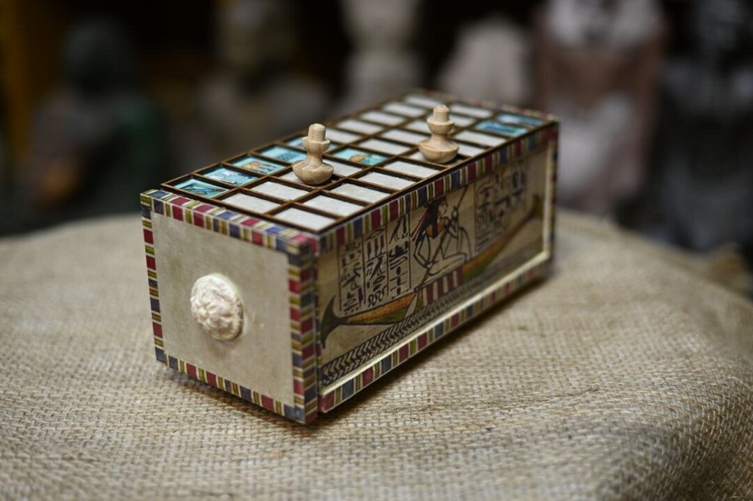 Amazing Senet Game-egyptian Games-egyptian Unique Senet Game Board ...