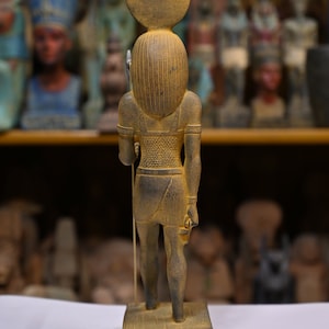 Egyptian God RA Statue-god of Sun- Made From Solid Stone, - Etsy