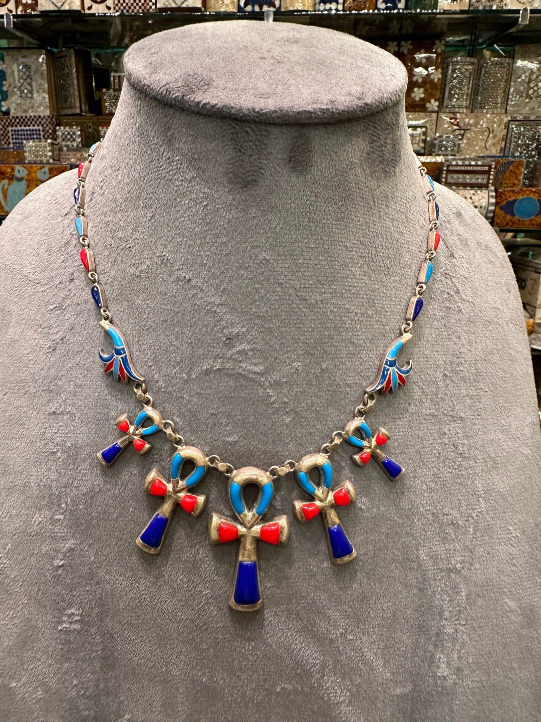 Marvellous Key of Life Necklace/symbol of Good Luck/protection -silver ...