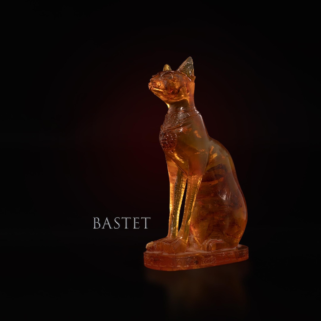 Ancient Egyptian Bastet Statue: Rare Stone Sculpture, Pharaonic Antique ...