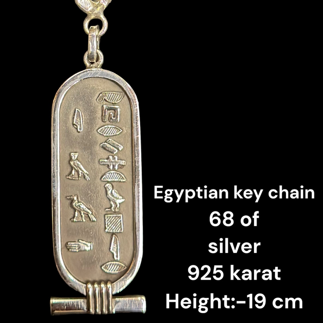 Egyptian Keychain-silver Made 925karat-with the Name in the Old ...