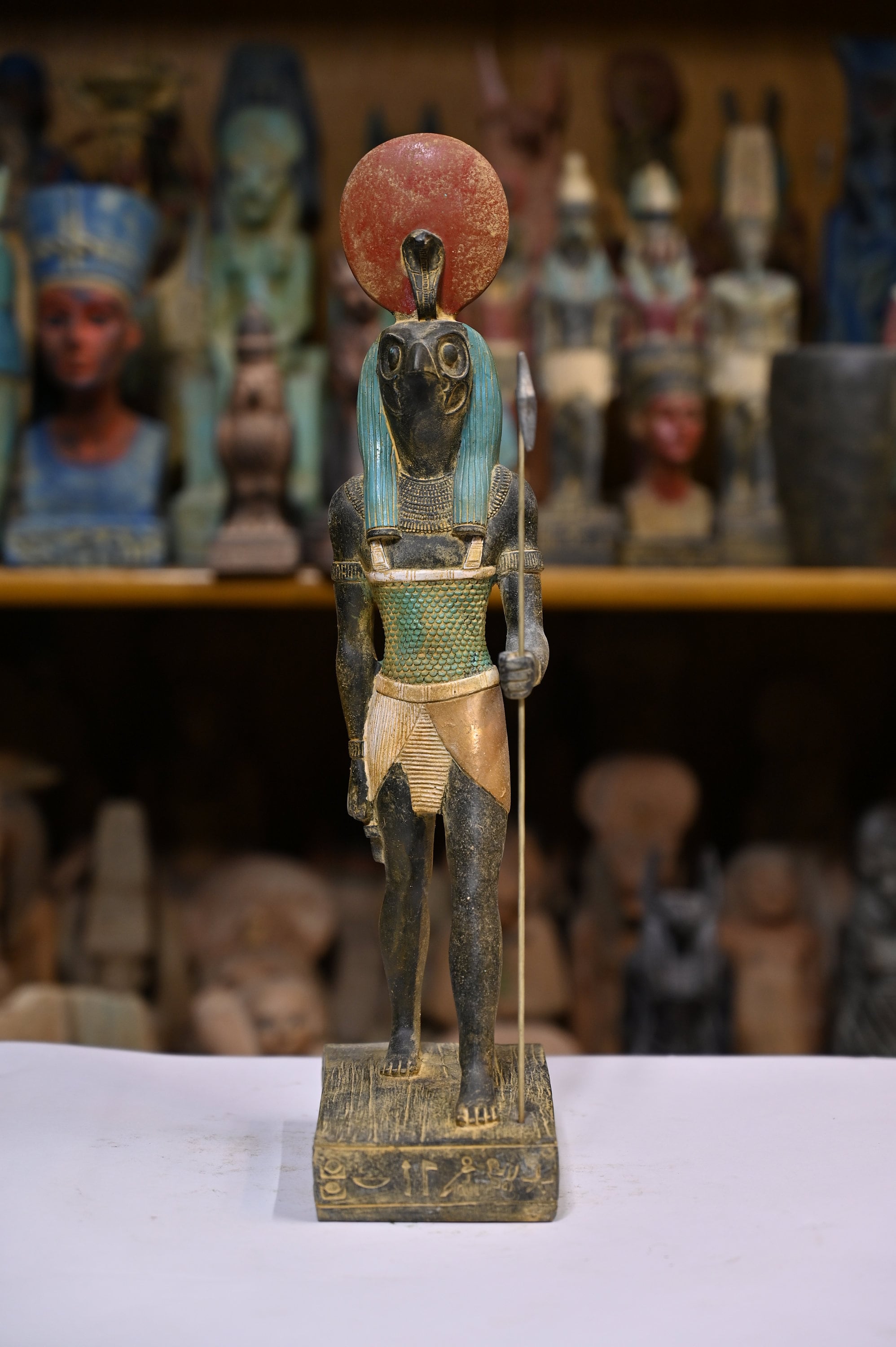 RA- Egyptian God RA Statue-god of the Sun- Made From Solid Stone ...