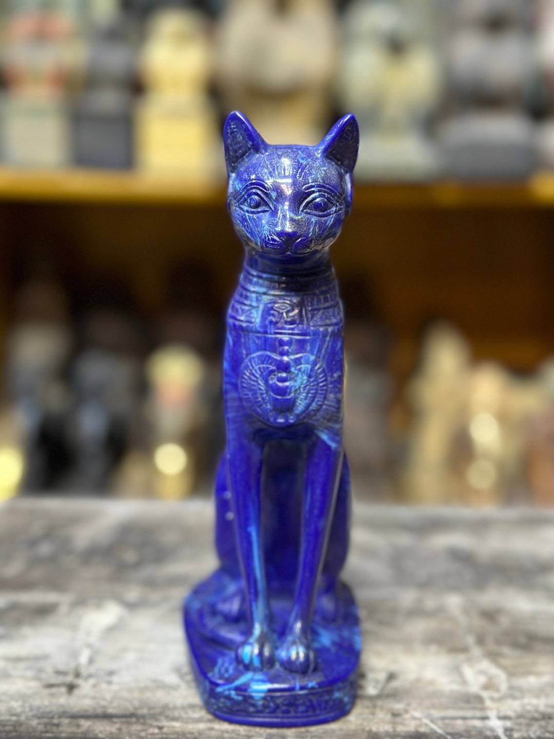 Gorgeous Cat Statue Made Of Real Black Stone Carved Egyptian Antiques Egyptian Deities Egyptian