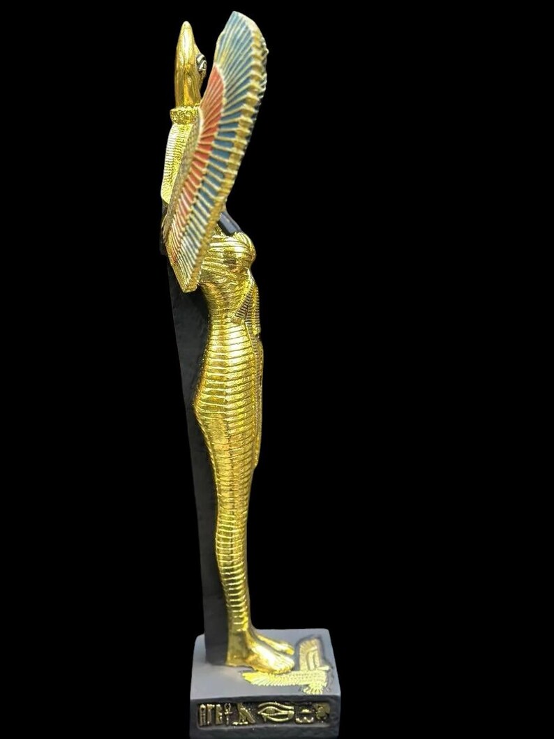 Ancient Egyptian Goddess Isis, Winged Isis Statue Made of Solid Stone ...