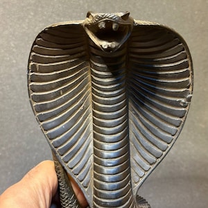 Stunning Black Cobra Statue, One of the Most Important Protective Gods ...