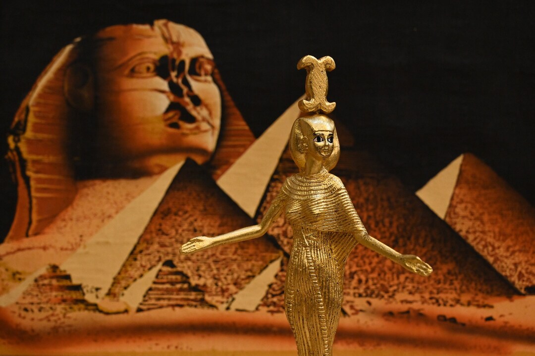 Golden Neith Satatue Goddess of War-weaving- Creator-protection ...