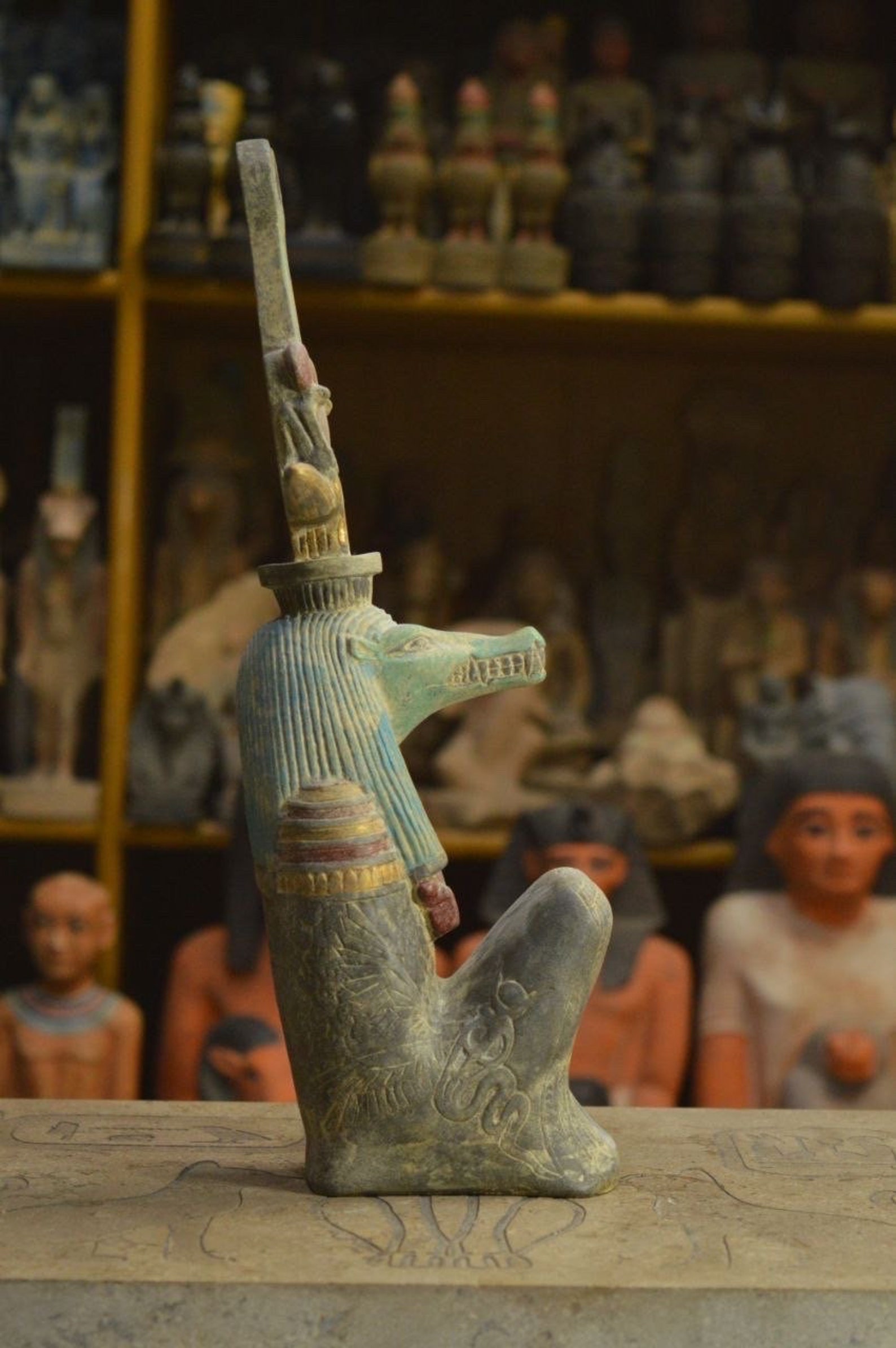 Sobek-marvelous Statue of the Crocodile God of Nile Fertility ...