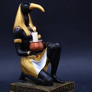 Ancient Egyptian Ibis God of Wisdom Thoth, God Thoth Candle Holder Statue. - Etsy