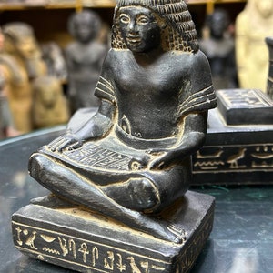 Thoth- God Thoth With Royal Scribe Nemertov -egyptian Handmade-antique ...