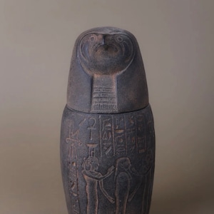 Vintage Egyptian Canopic Jar’s Handcrafted Ancient Egyptian Jars ...