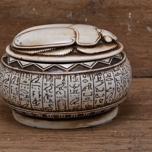 Beautiful Egyptian Jewelry Box-as Scarab Stone Made Light and Sold ...