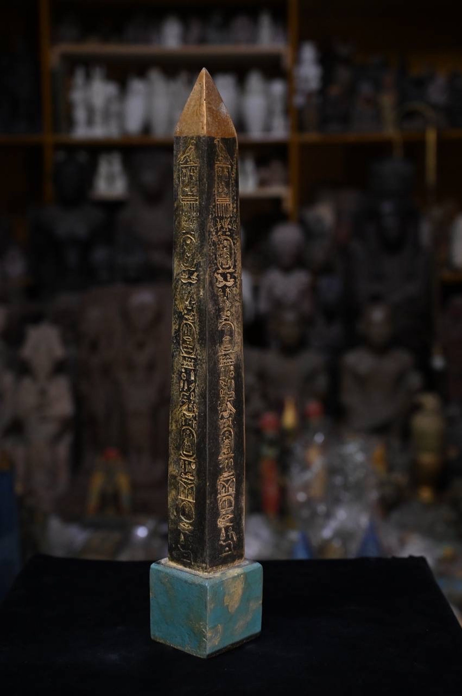 Unique Obelisk Granite Stone-symbol of the Sun God Ra, Usd-handcrafted ...