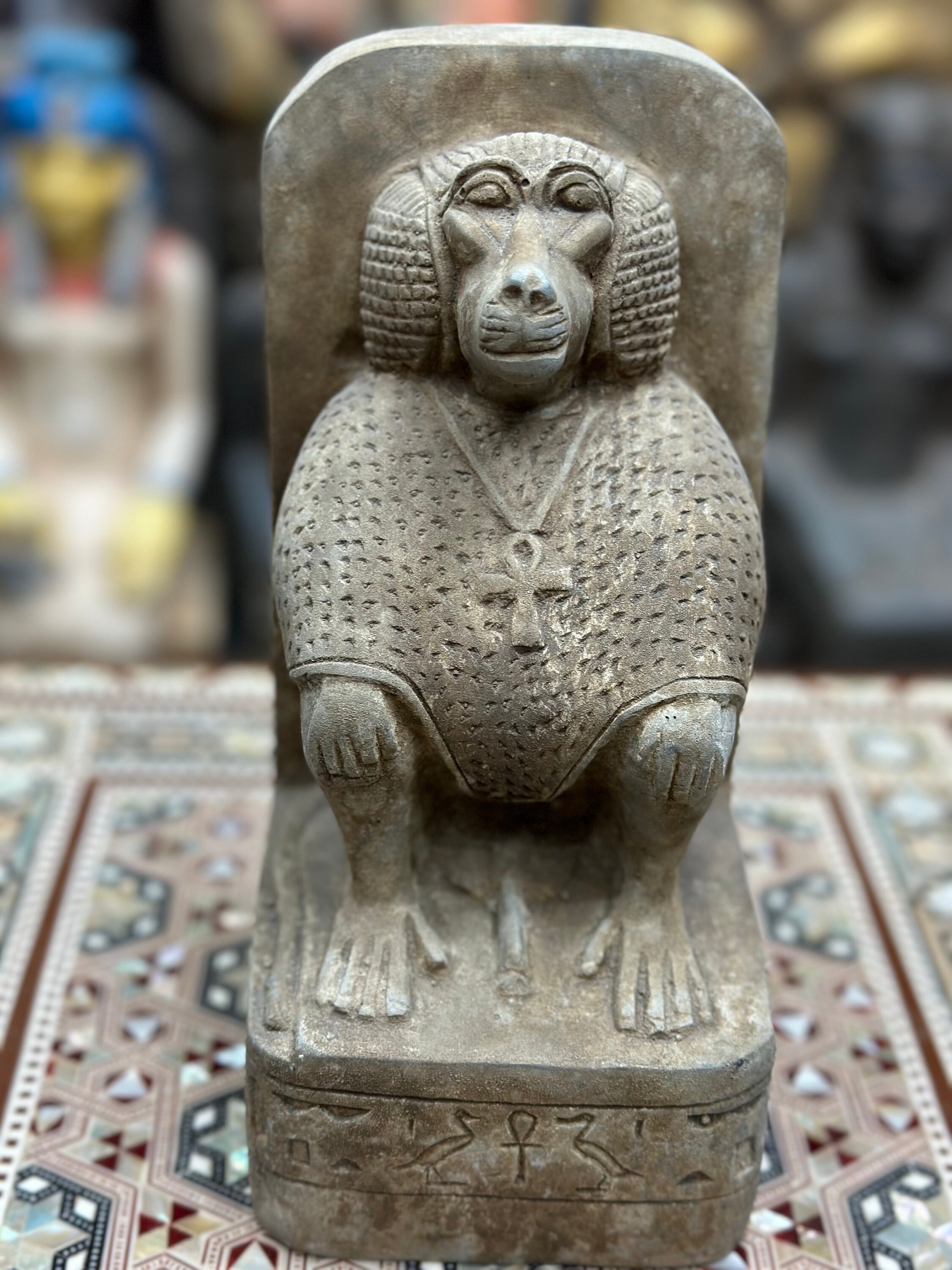 Marvelous Statue of Thoth Sculpture-depicted in Baboon-god of Wisdom ...