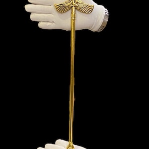 Handcrafted Winged Isis Scepter, Egyptian Mythology, Gold Leaf Finish ...