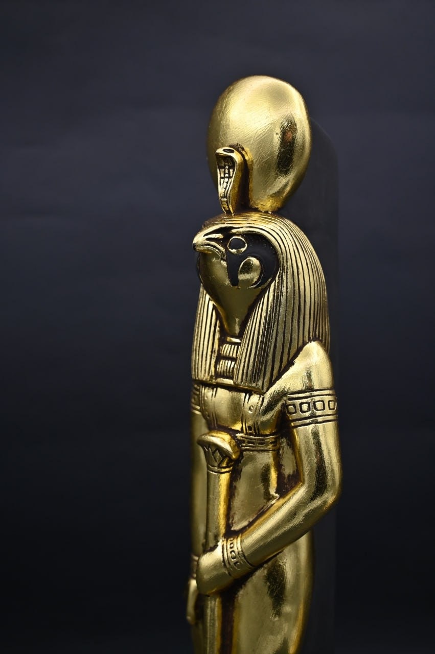 Handmade Solid Stone Egyptian God RA Statue - Mythology Sculpture - Etsy