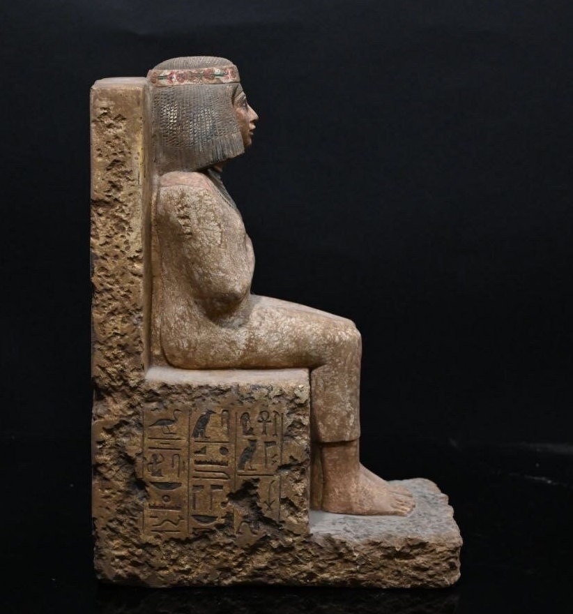 Handmade Princess Nefert Statue Replica, Old Kingdom Limestone - Etsy