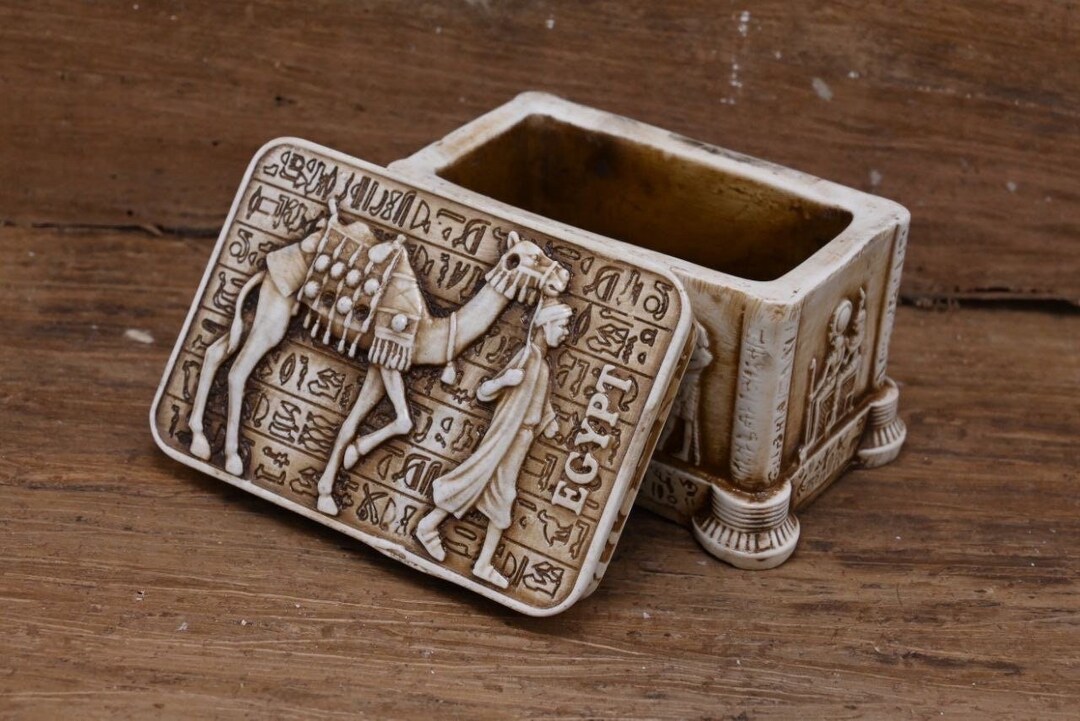 Amazing Pharaonic Jewellery Box Stone Made Egyptian Antique /home Decor ...