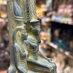 Amun Antique Amun Ra and His Wife Mut Statue Ancient Egyptian Mythology ...