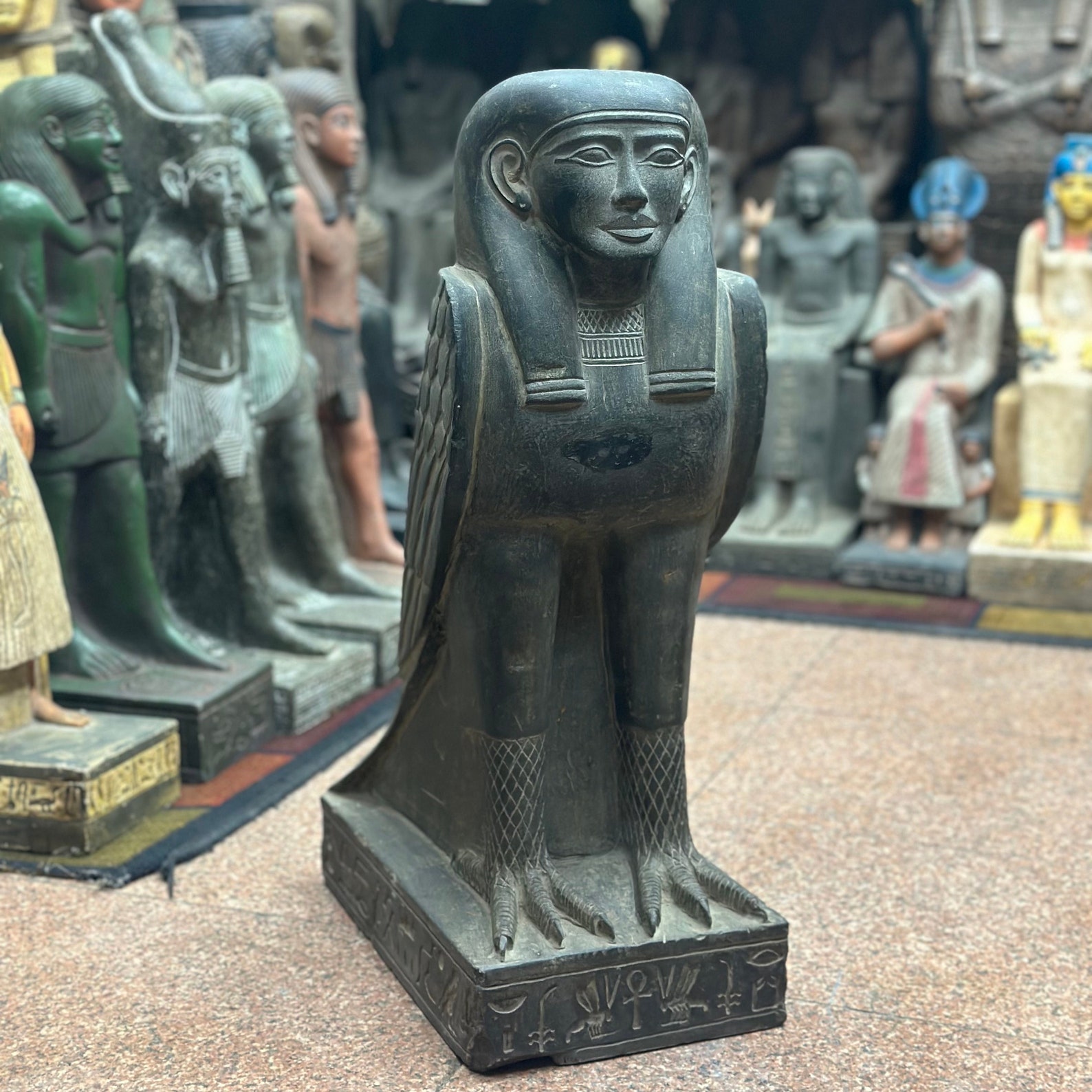 Handcrafted Egyptian Ba Statue, Soul of the Deceased Bird Sculpture - Etsy