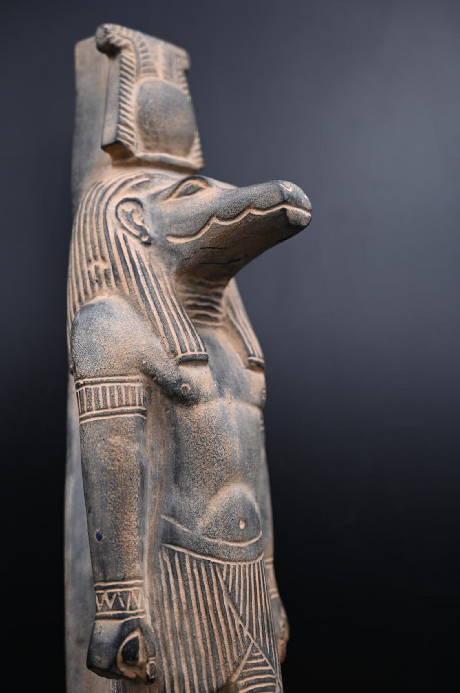 Sobek-antique Sobek Statue- Sobek Egyptian God | Egyptian Crocodile God ...