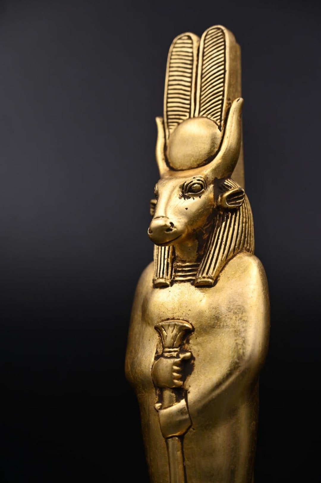 Hathor Vintage Hathor Statue egyptian Goddess of Heaven,love,beauty ...