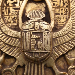 Egyptian Winged Scarab, Egyptian Winged Scarab With Sun Disk. - Etsy