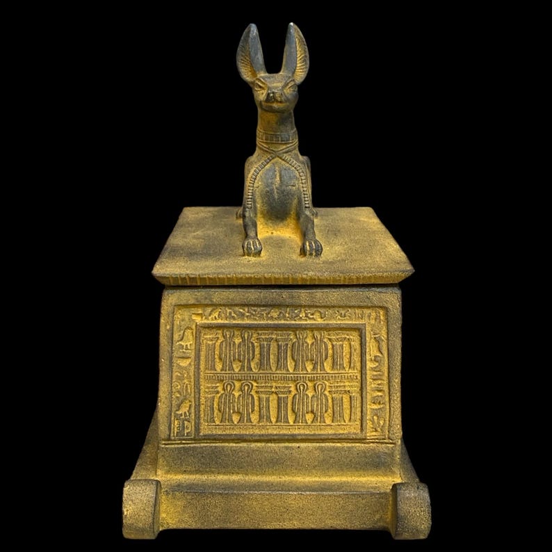 Anubis Statue as Cemetery/handicraft/egyptian Pharaonic Statues ...