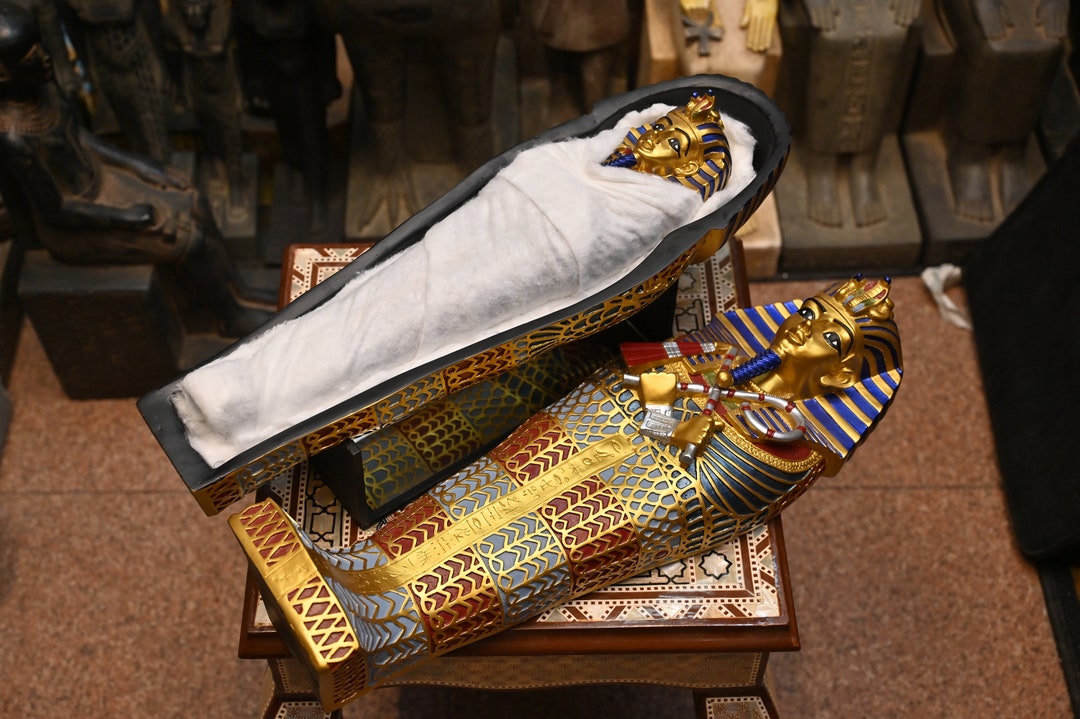 The Sarcophagus of King Tutankhamun Egyptian Mummy Egyptian Antiques is ...