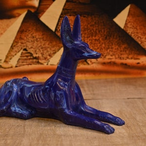 Anubis Statue Made of Lapis Lazuli/handicraft/egyptian Pharaonic ...