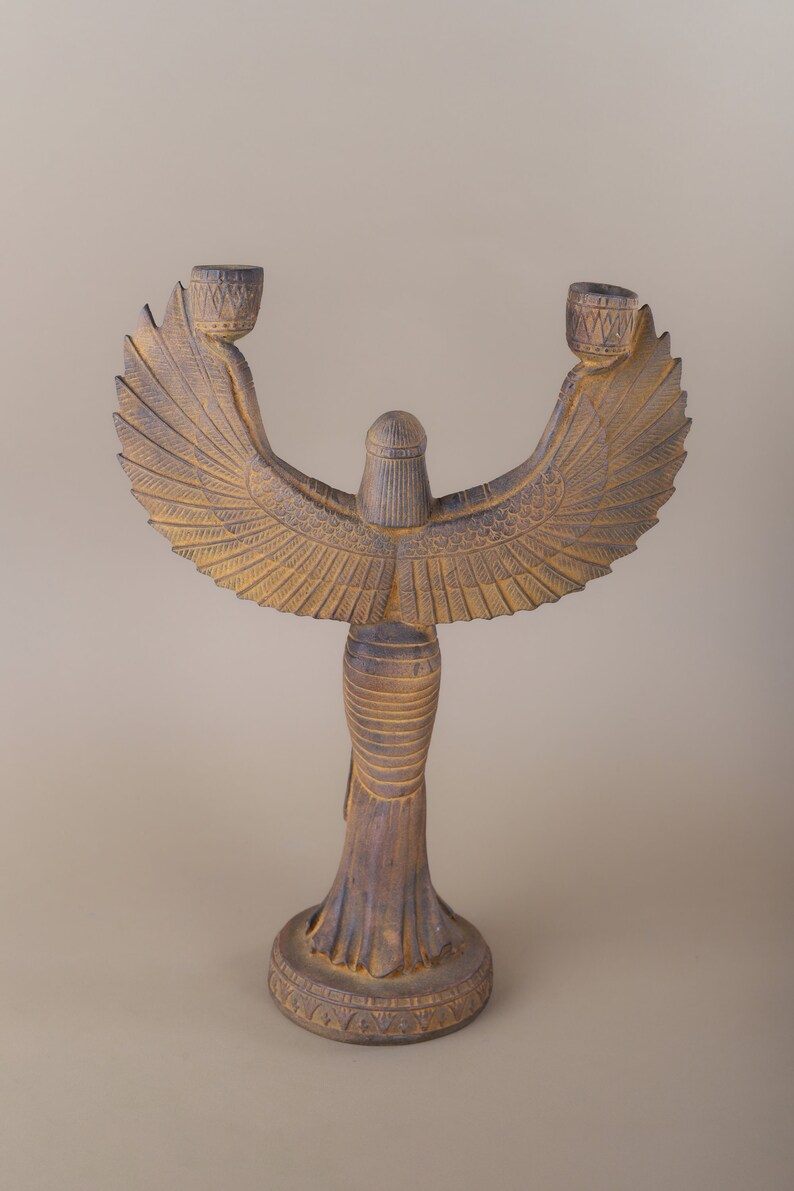Isis-pretty Winged Statue Goddess of - Etsy