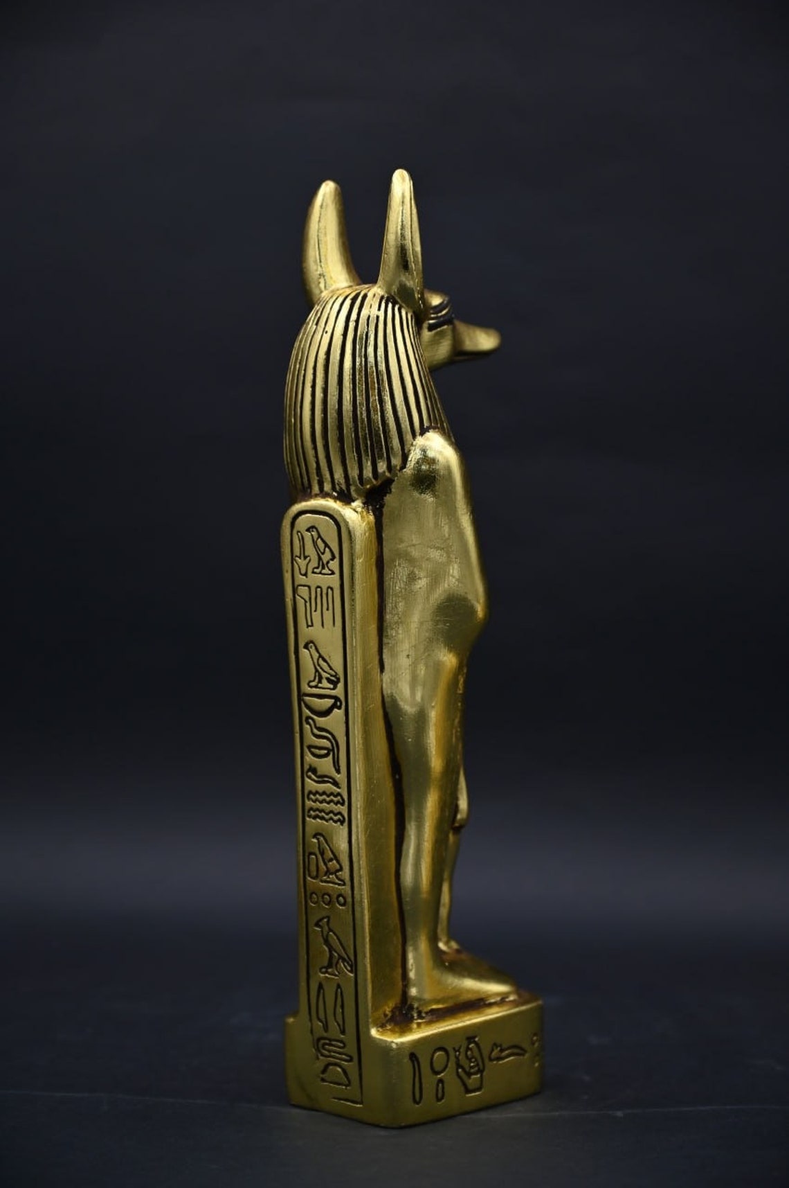 Handmade God Anubis Statue, Egyptian Antique Decor, Hand Carved - Etsy