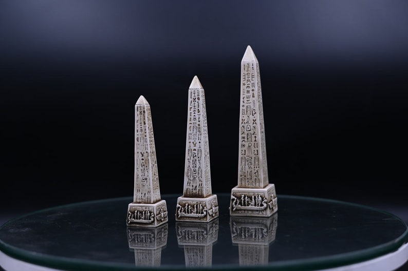 Handcrafted Egyptian Ramses Obelisk | Basalt Stone Replica - Etsy